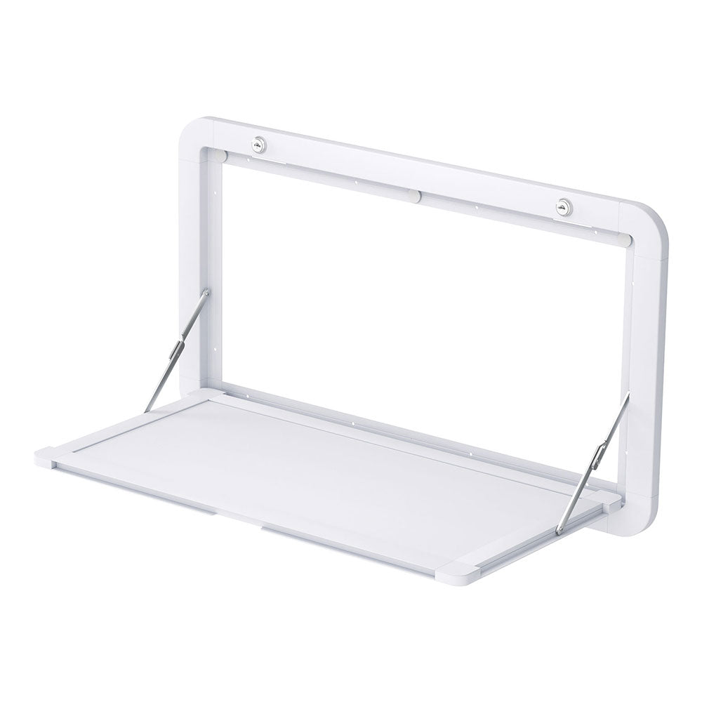 Weisshorn Caravan Table 800 x 450mm Folding Lockable White — Travel ...